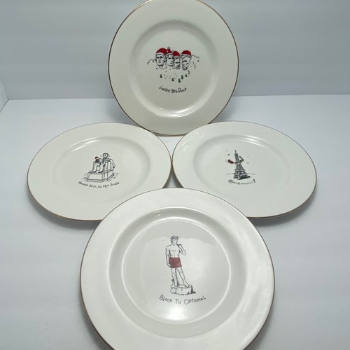 Merry Masterpieces Dessert Plates | 8.25 in | First Edition | Set of 4 ...