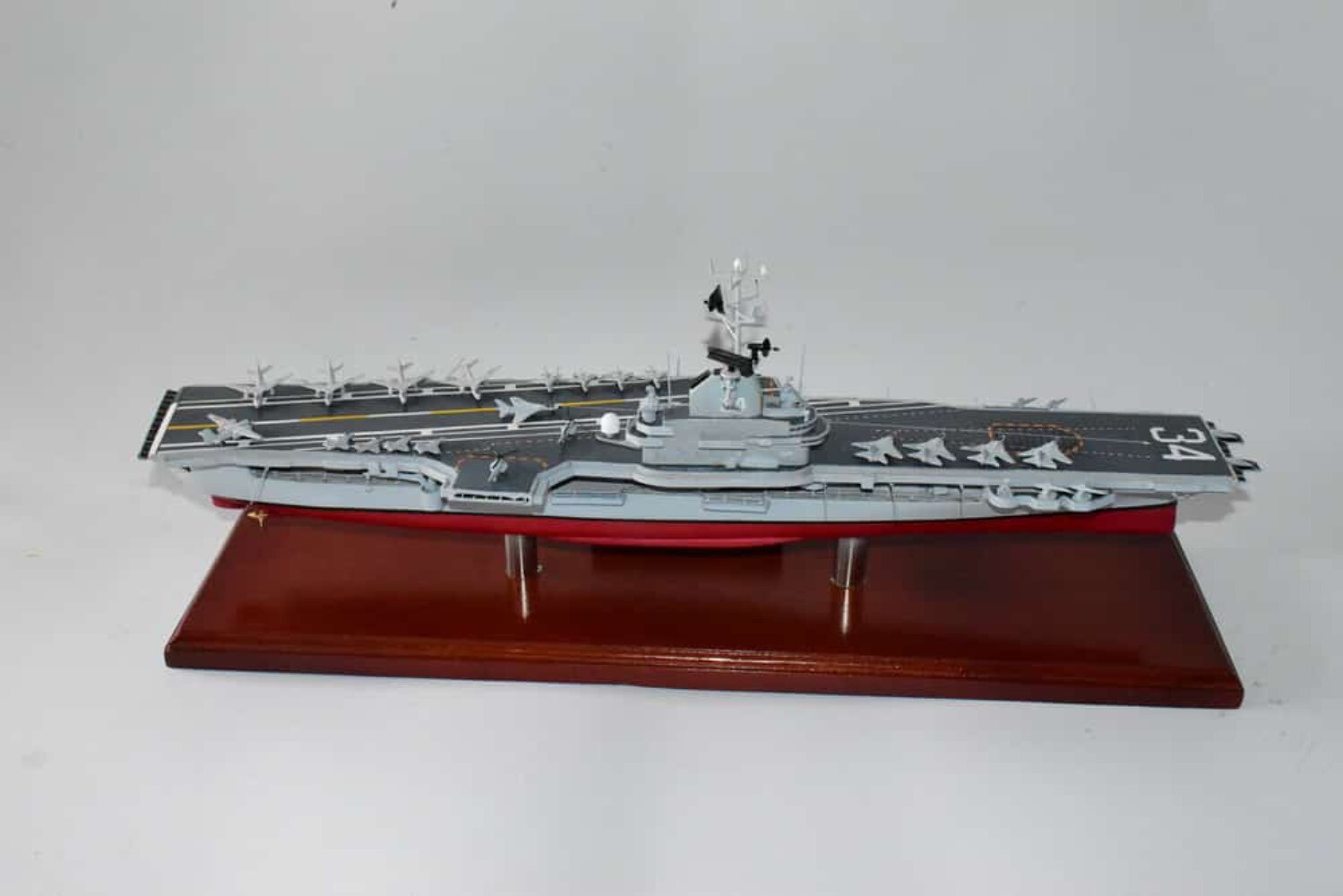 USS Oriskany CVA-34 Aircraft Carrier Model,Navy,Scale Model,Mahogany ...