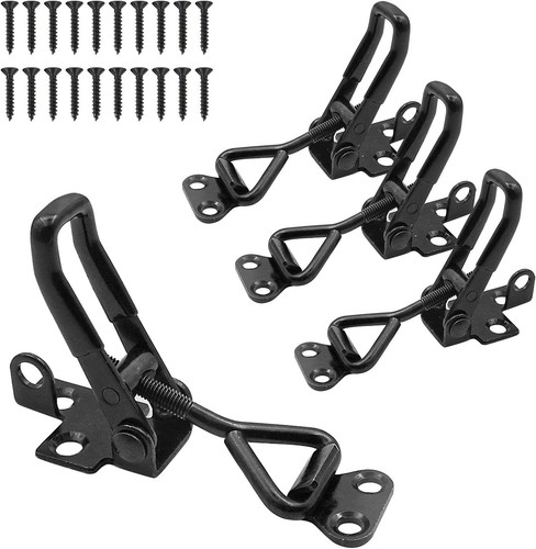 4 Pack Adjustable Black Toggle Clamp Latch (4001) Heavy Duty 220 lbs ...