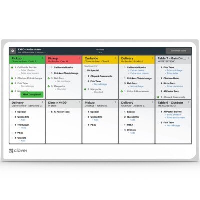 New Clover Kitchen Display System POS Screen - New Merchant Account ...