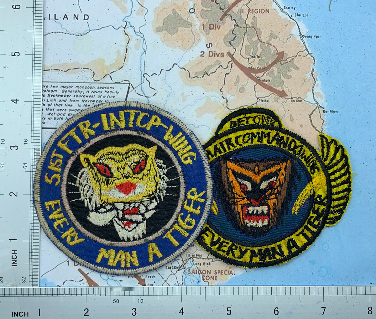 Patch , 51st FTR , 56th AIR COMMANDO WING , EVERY MAN A TIGER , VN W ...