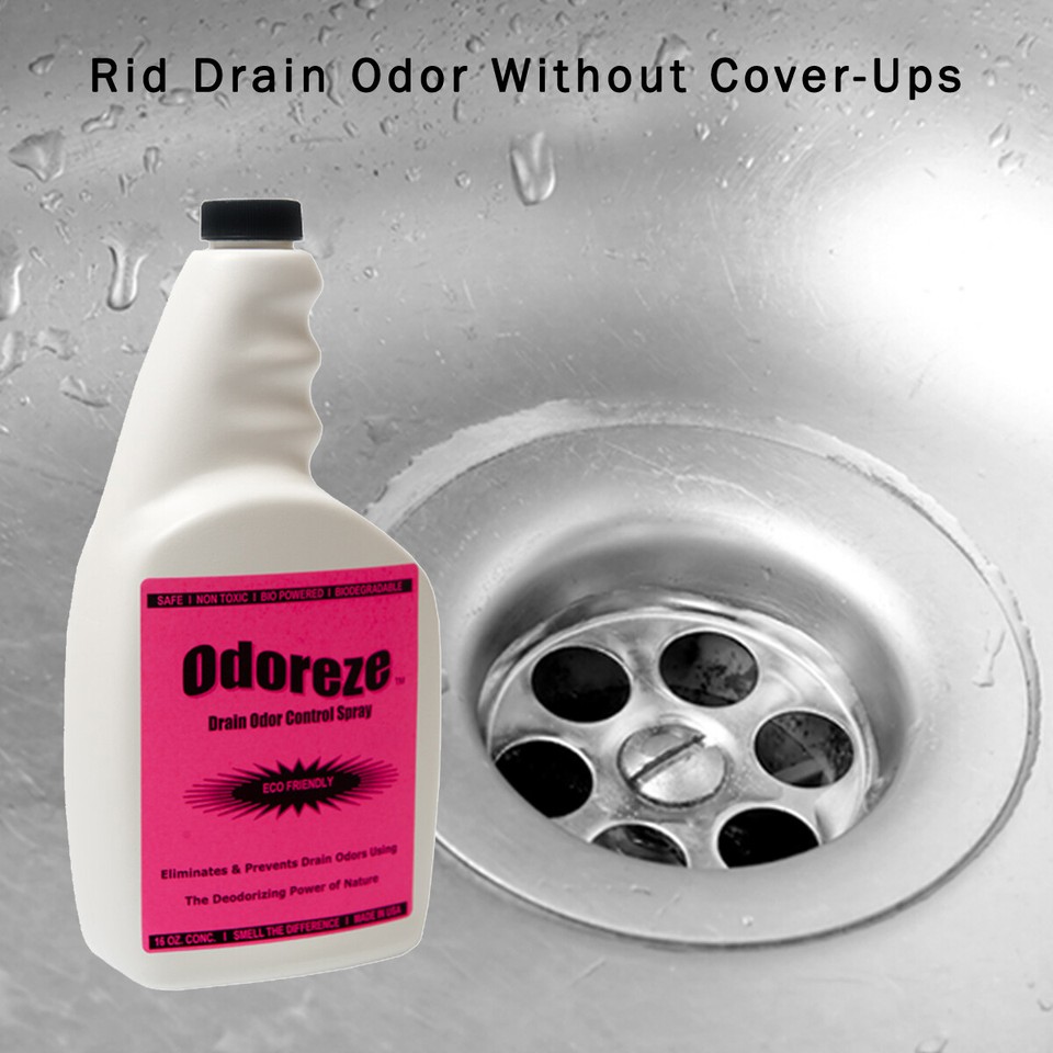 ODOREZE Natural Drain Smell Deodorizer: 32 oz. Concentrate Makes 128 ...