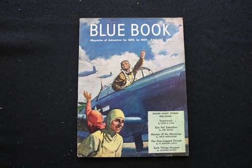 1945 AUGUST BLUE BOOK MAGAZINE - HERBERT MORTON STOOPS COVER - E 10281 ...