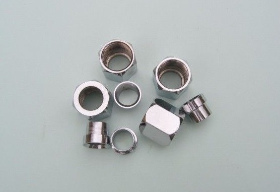 Lowrider Hydraulics #6 Nut and Sleeve, 10 sets, chrome for stainless ...