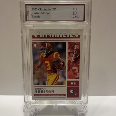 2023 Chronicles DP Jordan Addison Rookie #18 TFG GEM MINT 10 | eBay