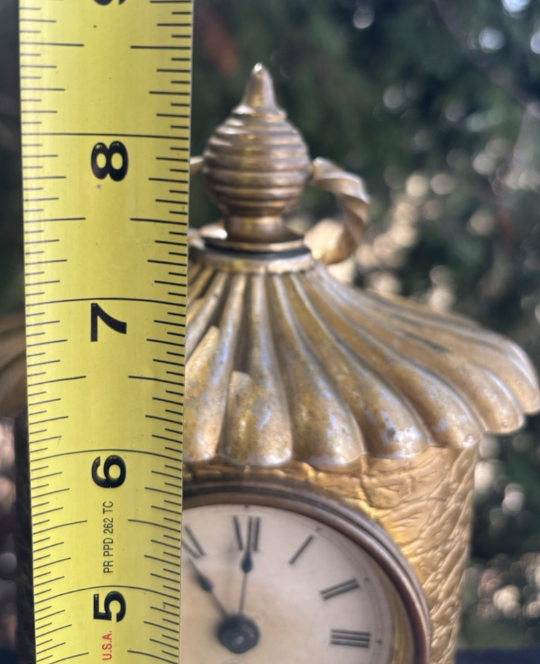 Antique C 1880 New Haven Jerome & Co Carriage / Alarm Mantle Clock ...