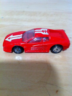 HOT WHEELS 1988 FERRARI TESTEROSSA RED/ W WHITE ARROW STRIPE | eBay