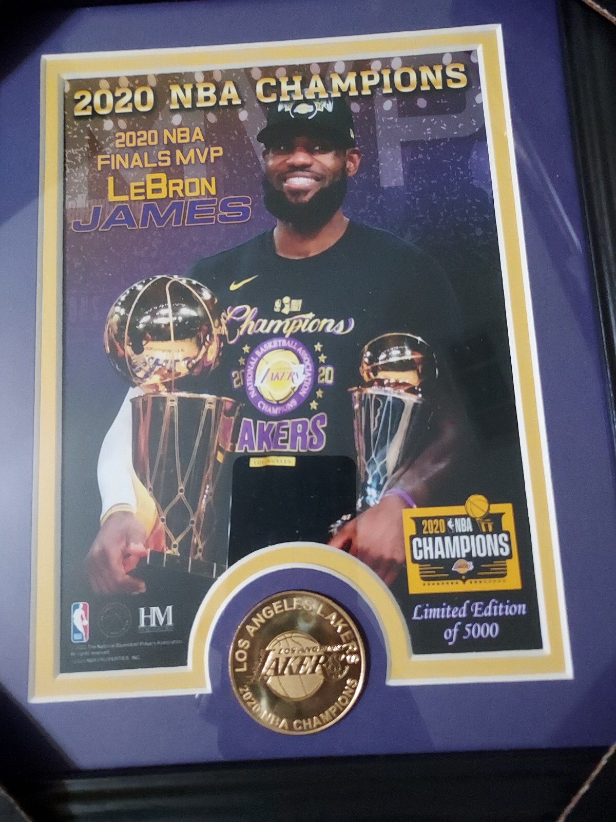 10x12 2020 LAKERS - LeBRON JAMES Championship Pic Framed Photo w/Coin ...