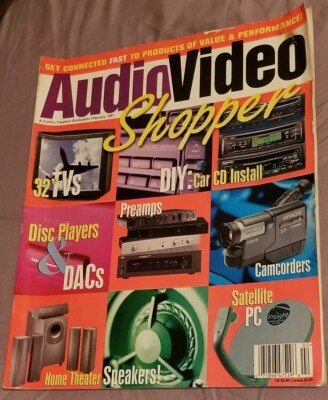 AUDIO VIDEO SHOPPER MAGAZINE 1997 FEBRUARY CAR SUBS TVS SYSTEMS BACK ...