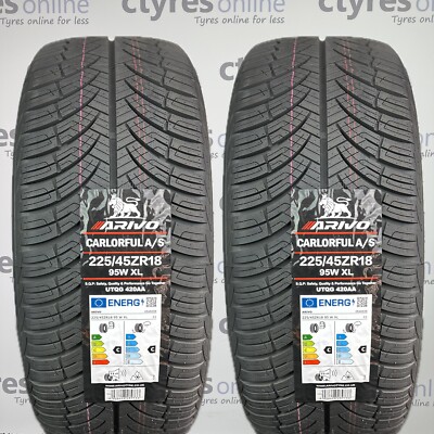 2X New 225 45 18 ARIVO A/S ALL SEASON TYRES 95W XL 225/45R18 2254518 (2 ...