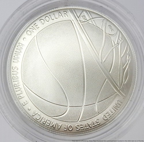 2020 Basketball Hall of Fame Unc Silver Dollar Curved US American Coin ...