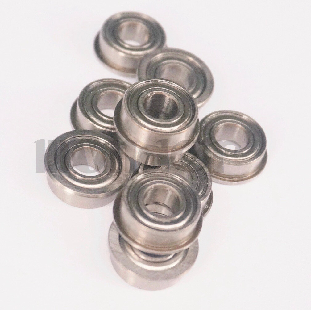 10pcs F686ZZ 6x13x5mm ABEC1 Flange Bearing Metal Shielded Deep Groove ...