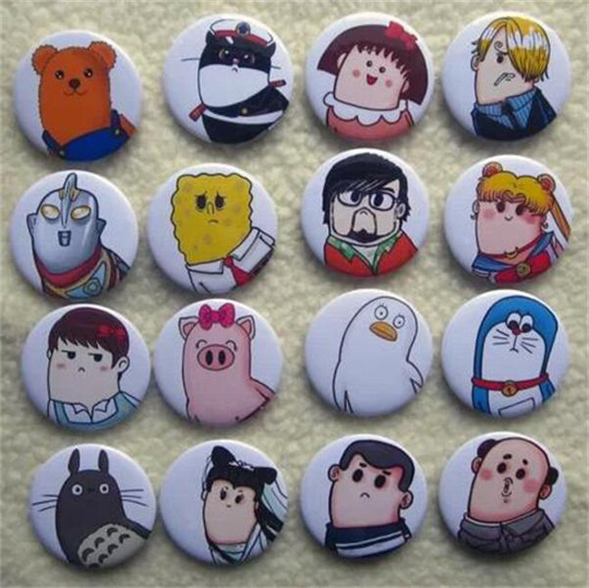 500Pcs 25/32/37/44/58/75mm for Badge Maker Machine ABS Pin Badge Button ...