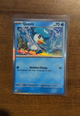 Pokemon TCG - Quaxly 050/193 - S & V Paldea Evolved - PROMO Holo Rare ...