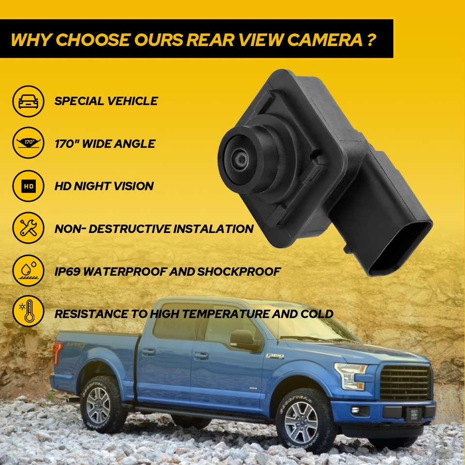 New Rear View Camera Back Up Camera For 2015-2017 Ford Truck F150 FL3Z ...