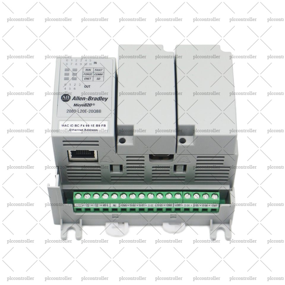 New Allen Bradley 2080-L20E-20QBB Micro820 20 I/O ENet/IP Controller | eBay