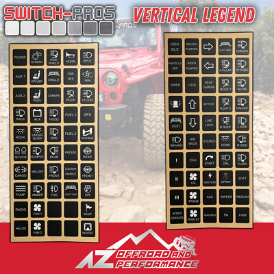 Switch-Pros Vertical Switch Legends For Switch Pro Systems | eBay