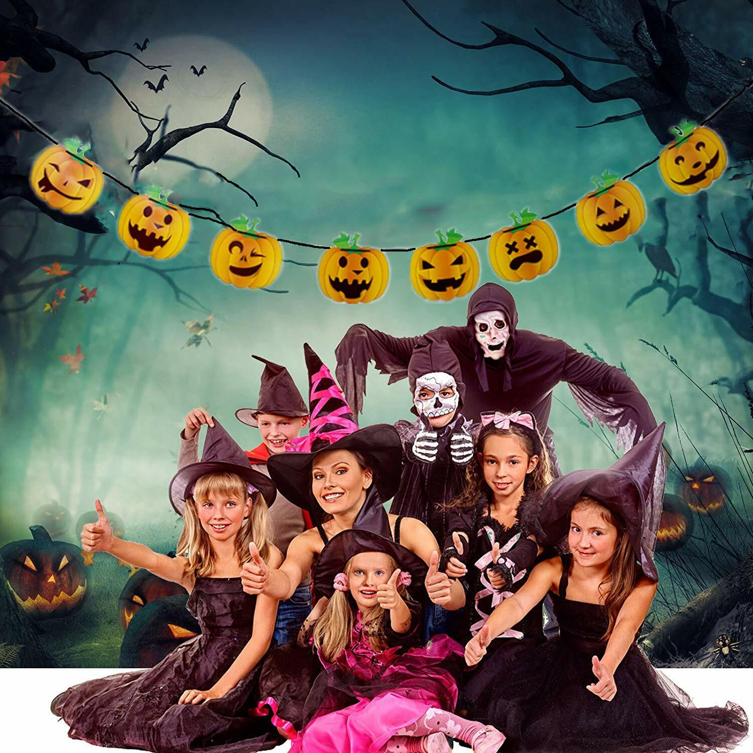 Halloween Bunting Garden Party Banner Hanging Home Decoration Foil ...