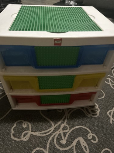 LEGO IRIS 3 Drawer Storage w/ 2 SORTING TRAYS Tower Organizer Bin Tote ...