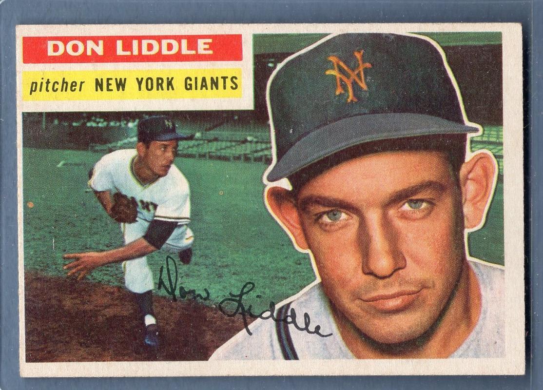 1956 Topps #325 Don Liddle (GB) EX-MT GO96 | eBay