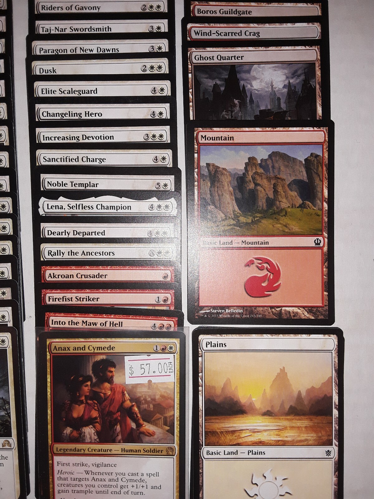 MTG Commander Deck - Anax and Cymede Magic the Gathering Heroic Human ...