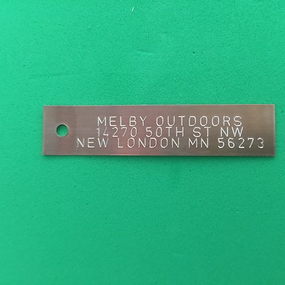 QTY 200-ENGRAVED COPPER TRAP TAGS/TRAPPING SUPPLIES/TRAP/ANIMAL TRAP ID ...