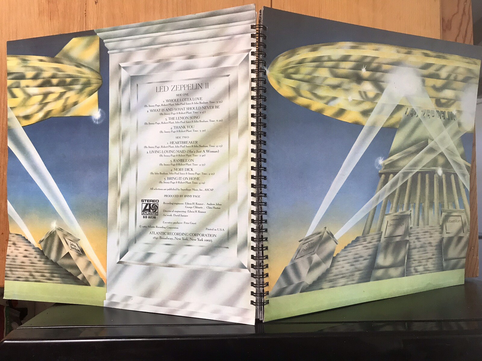 LED ZEPPELIN 2 / Album Cover Notebook LOT / from vintage vinyl LP ...