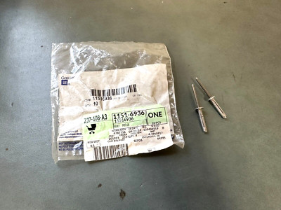 GM OEM NOS 11516936 License Plate Bracket Rivet 2x 2002-2014 Cadillac ...