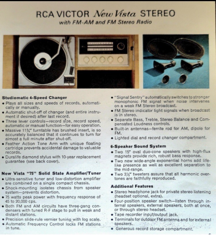 RCA Victor Radio/phonograph Console - VJT-47F | eBay