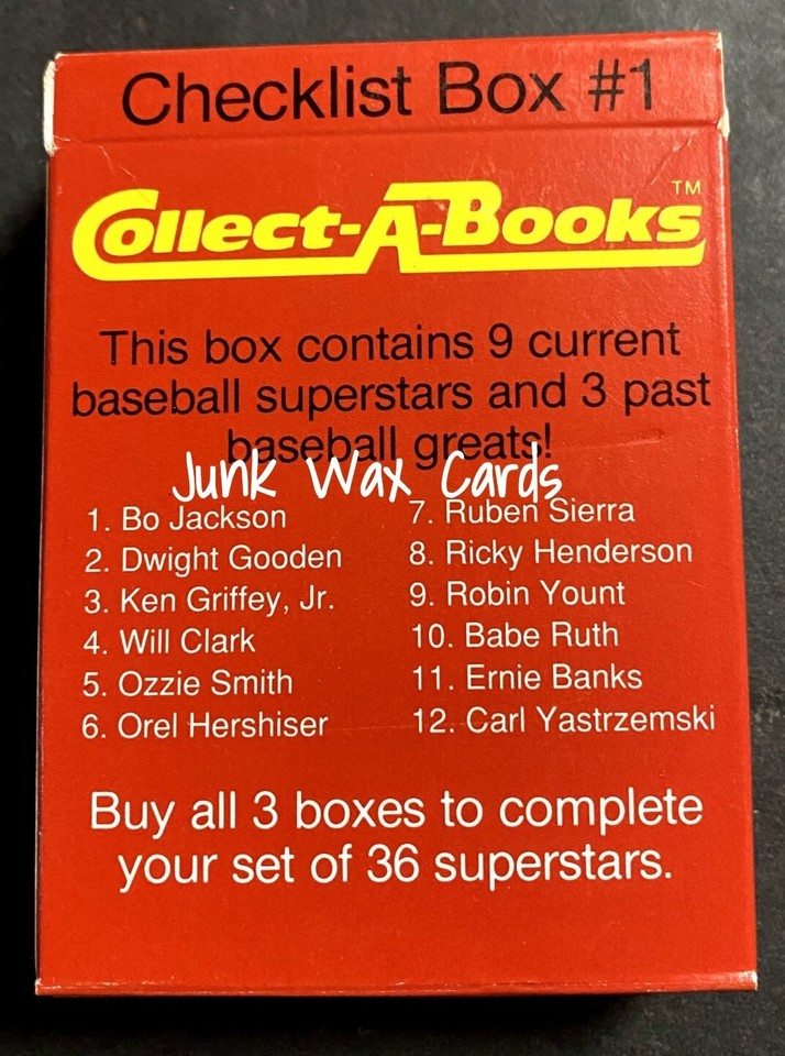 1990 Collect-A-Books Lot Series 1 Sets 1, 2 & 3 w/ Griffey, Ruth ...