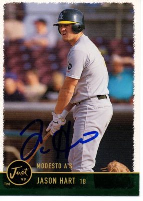 Jason Hart Modesto A's 1999 Just Minors Signed Card | eBay