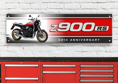 BR508B Kawasaki Z900RS 50th Anniversary Inspiré Atelier Signe Bannière ...