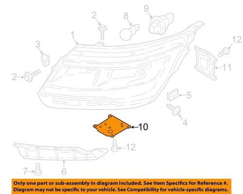 FORD OEM 18-19 Explorer Headlamp Components-Control Module HB5Z13C788A ...
