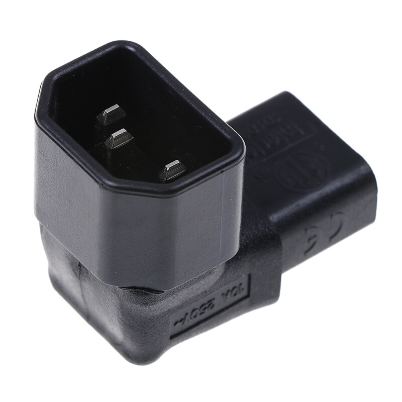 Down angled IEC adapter,right angled IEC 320 C14 to C13 for TV wamdJ;xg ...