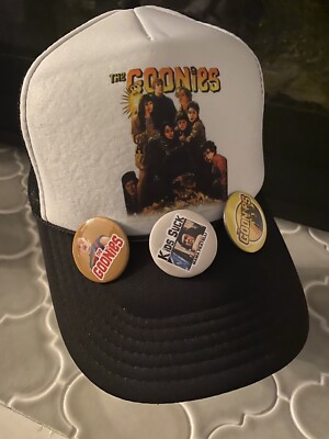 Goonies Button Trucker Hat Retro 80’s Poster lunch box collectible | eBay