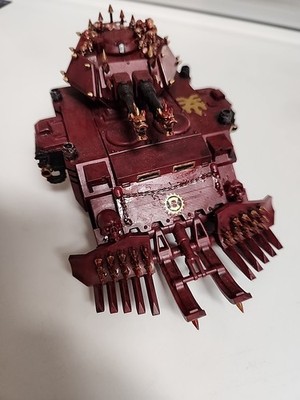 Warhammer 40k- World Eaters Predator Tank built and painted . Printed ...