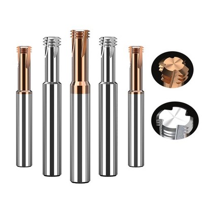 Solid Carbide 3 Teeth Thread Mill Cutter M1 - M24 Nano Coated for ...