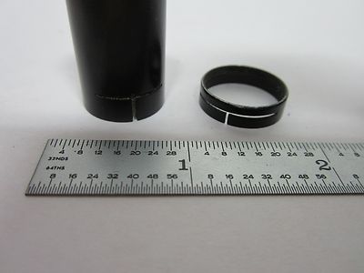 MICROSCOPE PART LEITZ LOT 2 EA METAL CASING TO PROTECT OPTICS AS IS BIN ...
