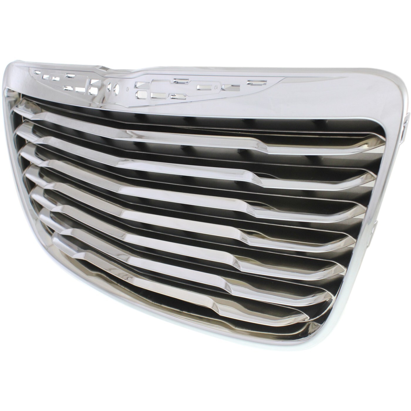 Grille For 2011-2014 Chrysler 300 Chrome Shell w/ Black Insert Plastic ...