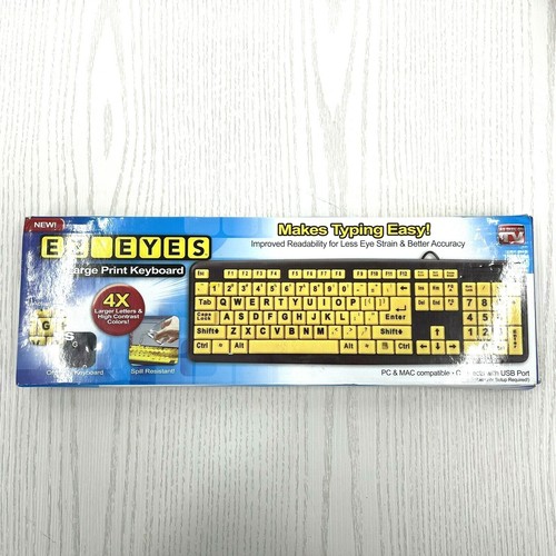 Allstar Products EZ Eyes EE011106 Wired Keyboard As Seen On TV USB Port ...
