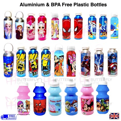 KIDS CHARACTER WATER DRINKS JUICE CHILDREN'S SCHOOL PICNIC SPORTS ...