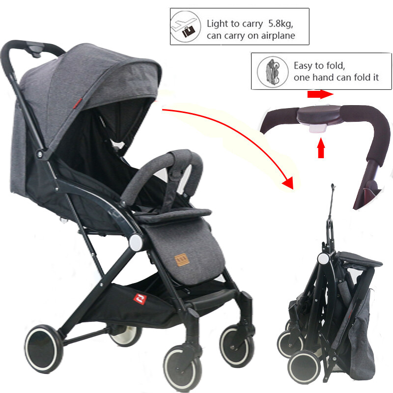 🔥2022 Lightweight Compact Baby Stroller Pram Easy Fold Travel Carry on ...