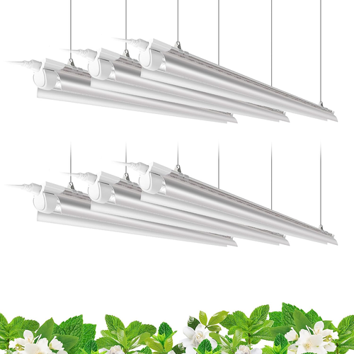4FT 5000K Full Spectrum T8 LED Grow Light, 252W, Indoor Plant Lighting ...