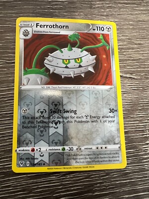 Ferrothorn Vivid Voltage 124/185 Reverse Holo Uncommon Pokemon Card ...