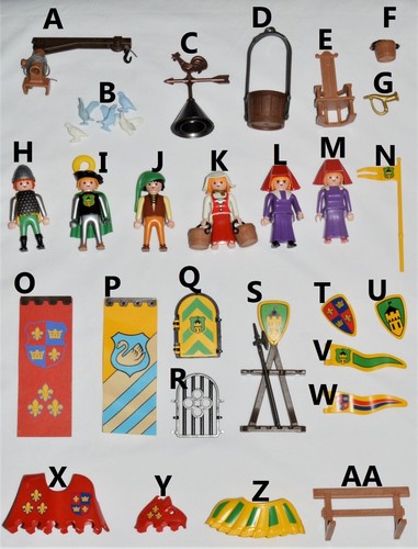 Playmobil PICK & CHOOSE 3666 3839 CASTLE KNIGHTS PULLEY WEATHERVANE ...
