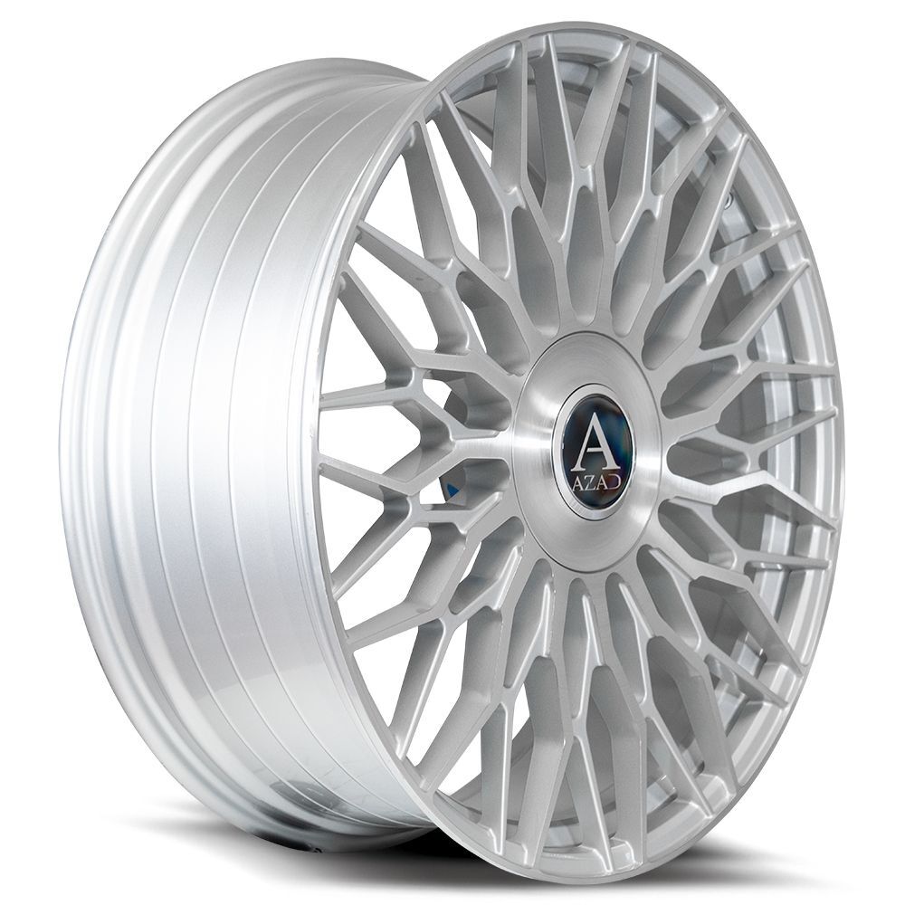Azad AZ301 22x10.5 5x112/5x115 +20et 73.1 Brushed Silver Wheels | eBay