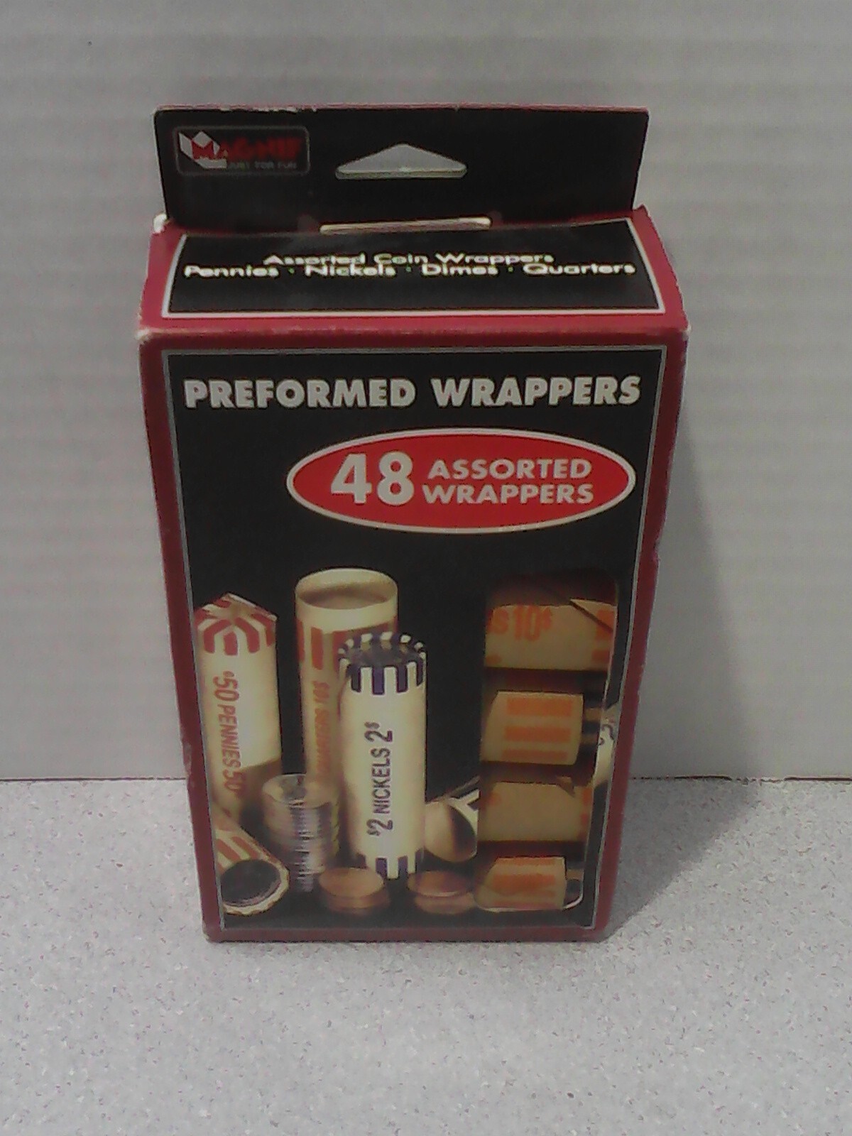 Mag-Nif Coin Wrappers With Preformed Holders Quarters Dimes Nickels ...