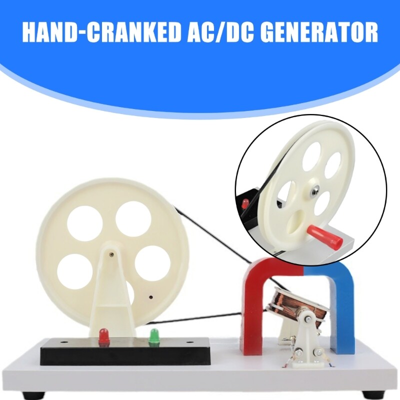 Hand Crank AC & D-C Generator Manual Generator Physics Hand Cranked ...
