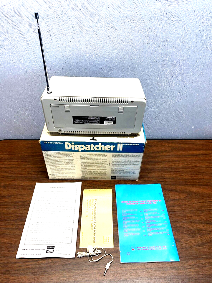 VTG 1970's FANON DISPATCHER II CITIZENS BAND TRANSCEIVER W/ AM RADIO ...