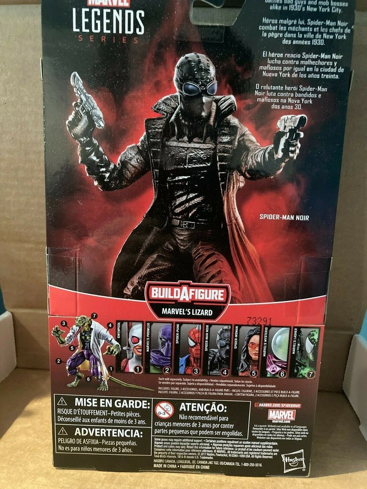 Marvel Legends Spider-Man Noir NIB Lizard BAF Wave Sealed NEW ...